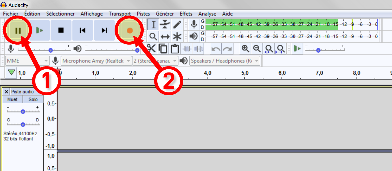 Prise en main du logiciel Audacity